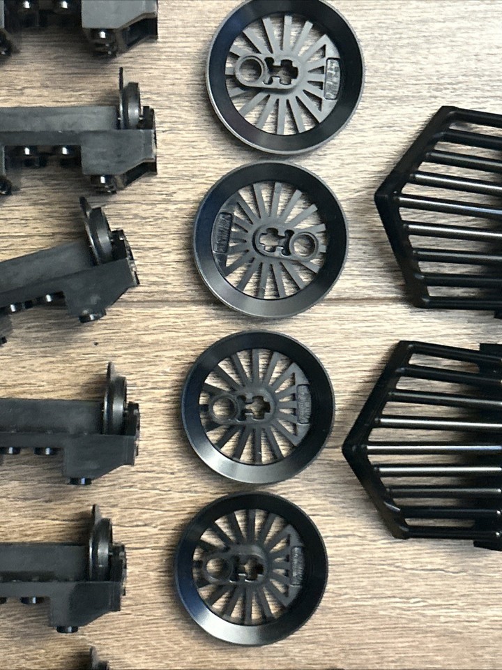 Large Lot- LEGO Vintage Train Track, Buffers, Train Wheels, Weighted ...