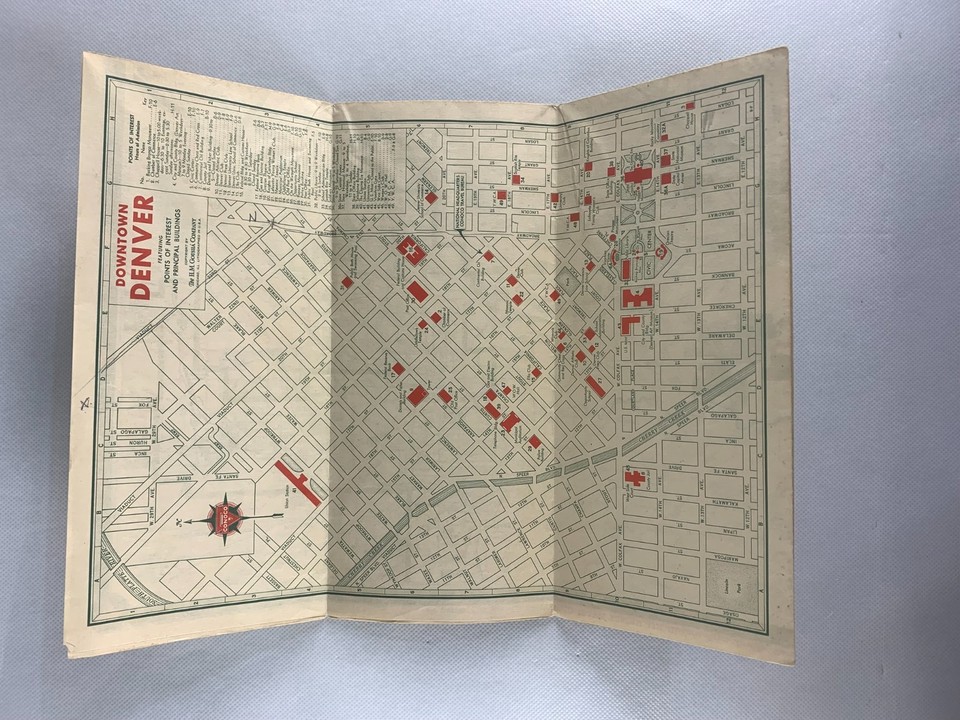 C1930's - Conoco Circus Elephant Travel Denver Colorado Springs - Map ...