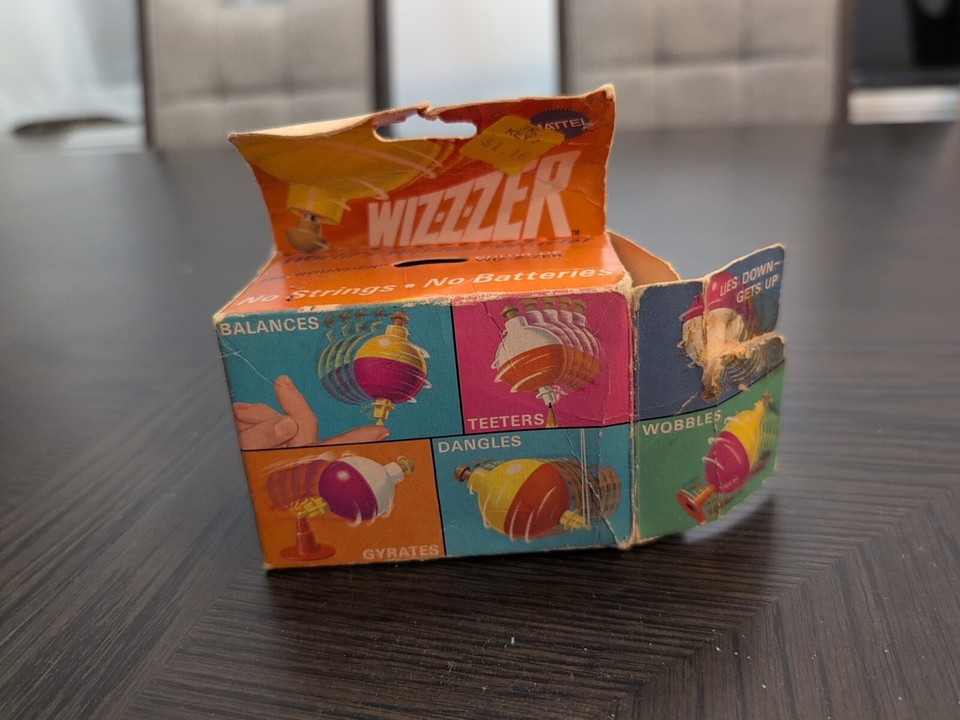 Rare vintage 1969 Mattel Wizzzer toy World's Wildest Whirler In box w ...