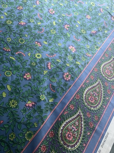 Jonelle 1966 ‘Filigree’ Sky Blue , Green & Pink Floral Cotton Fabric ...