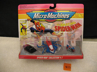 MICRO MACHINES 65804 AMAZING SPIDER-MAN MARVEL COLLECTION #1 *New MOC ...