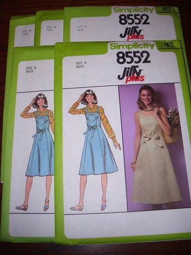 🌺1978 UNCIRCULATED SIMPLICITY #8552 - LADIES BACK WRAP SUN DRESS ...