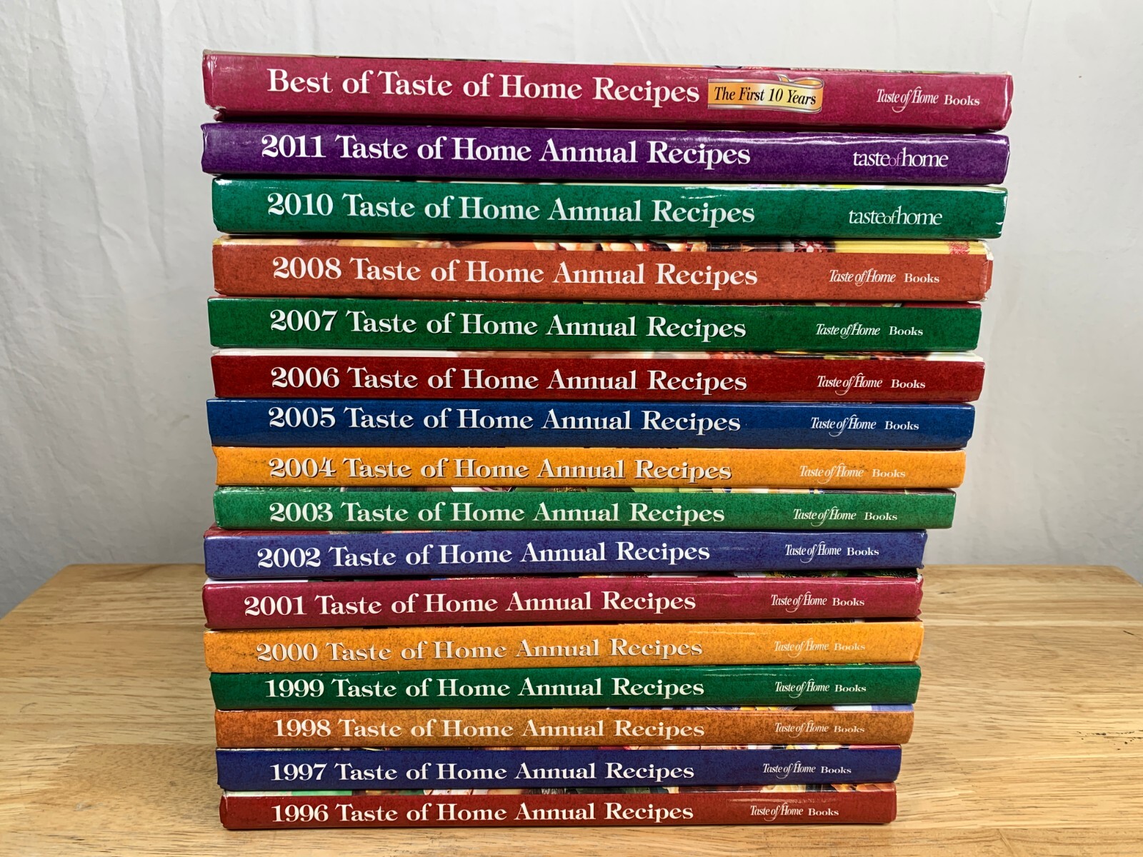 Taste of Home Annual Recipes Cookbook 1996-08 2010-11 + First Ten Years ...