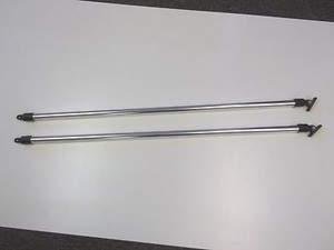 1" ALUMINUM TUBE boat Bimini Top Rear Support (Radar) Poles pair two 2 ...