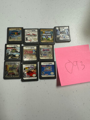 10 Nintendo DS Games Lot - Megaman Starforce, Sideswiped, Bleach, Zelda ...
