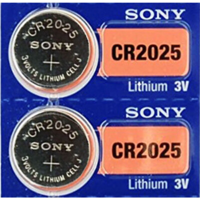 2 Pcs SONY CR2025 Lithium Battery DL2025, 3V coin cell button batteries ...