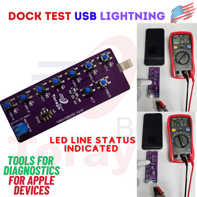 Dock Test Tool for iPhone & iPad Diagnostics ic charging | USA Seller ...