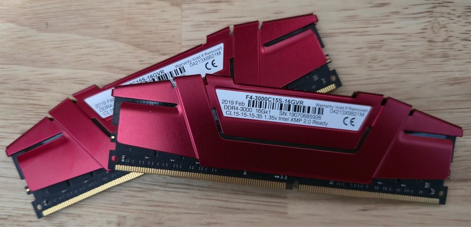 G Skill Ripjaws V DDR4-3000 RAM 32GB (2x16GB) Desktop Memory F4 ...
