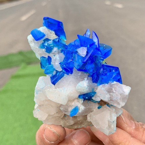 114G Newly discovered Blue Potassium alum Crystal cluster Stunning ...