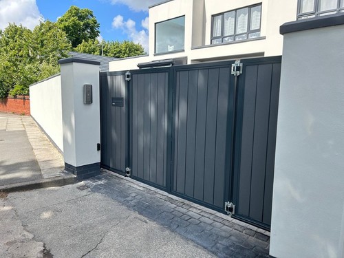 Electric Bi-Fold Gate | Space-Saving Automated Folding Gate | Made to ...