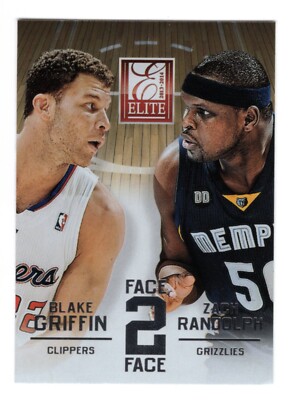2013-14 PANINI ELITE FACE 2 FACE BLAKE GRIFFIN / ZACH RANDOLPH CARD ...