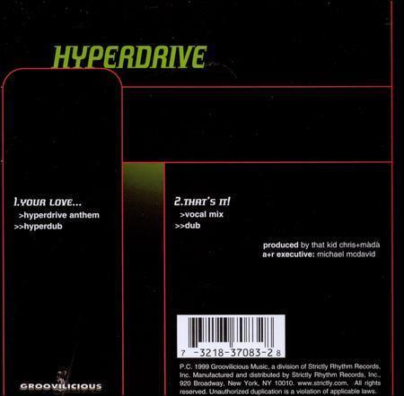 Your Love / That's It, Hyperdrive, Excellent, Audio CD 732183708328| eBay