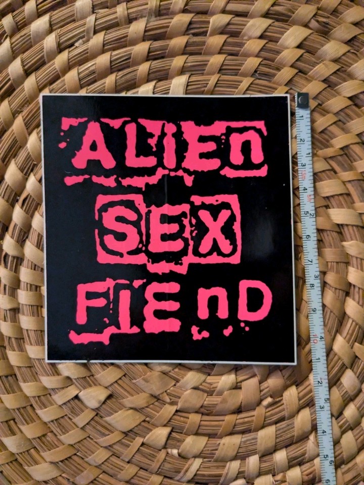 ALIEN SEX FIEND Decal Sticker LOT OF FIVE 5 VINTAGE DECALS STICKERS ...