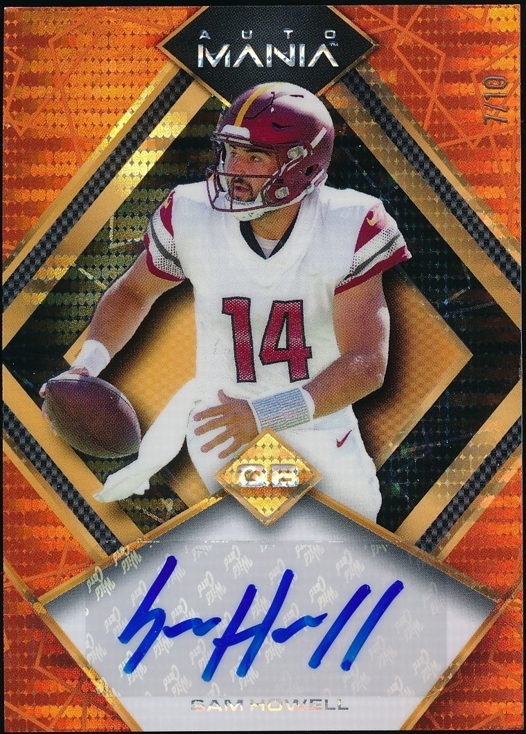 2022 Wild Card Auto Mania - Diamond Sam Howell #AM-D96 Orange Pulsar ...