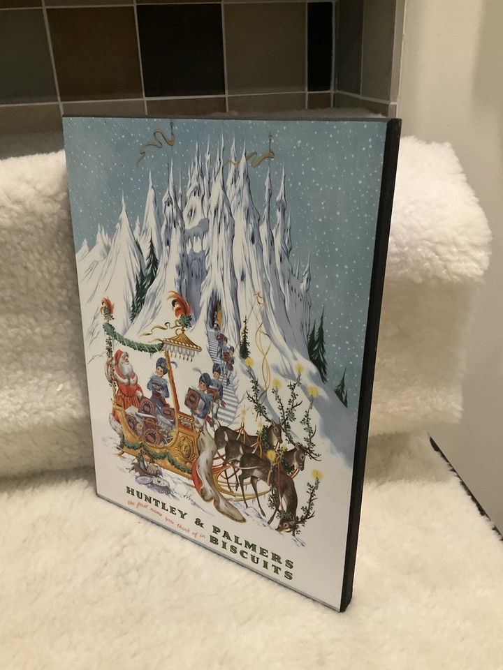 Huntley & Palmers Christmas Theme Biscuit Advertisement Print Wall ...