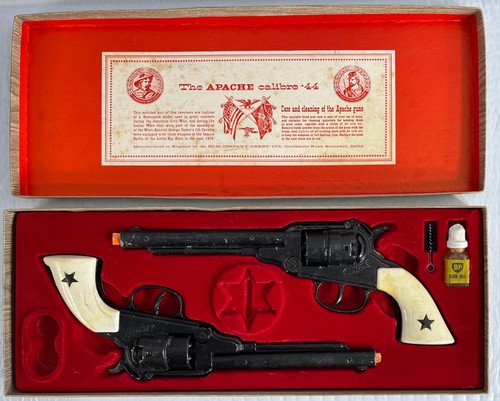 Rare BCM Apache Calibre .44 Toy Cap Gun Matched Pair Set Made In ...