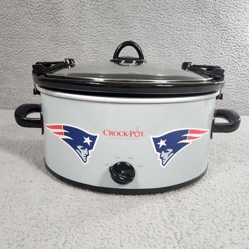 NFL New England Patriots 6-Quart Crock-Pot Cook & Carry Slow Cooker ...