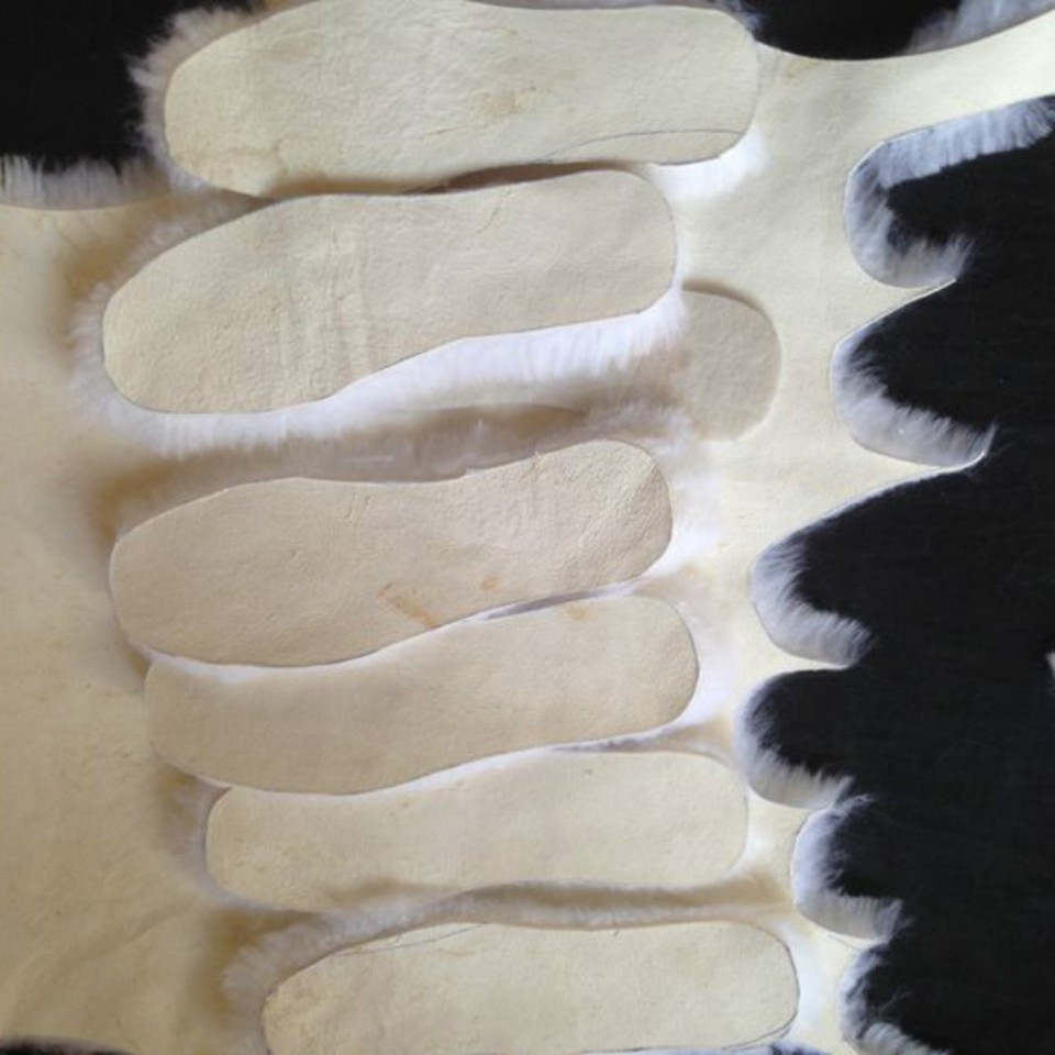 Winter Natural Soft Fur Wool Cashmere Shearling Sheepskin Insoles Warm ...