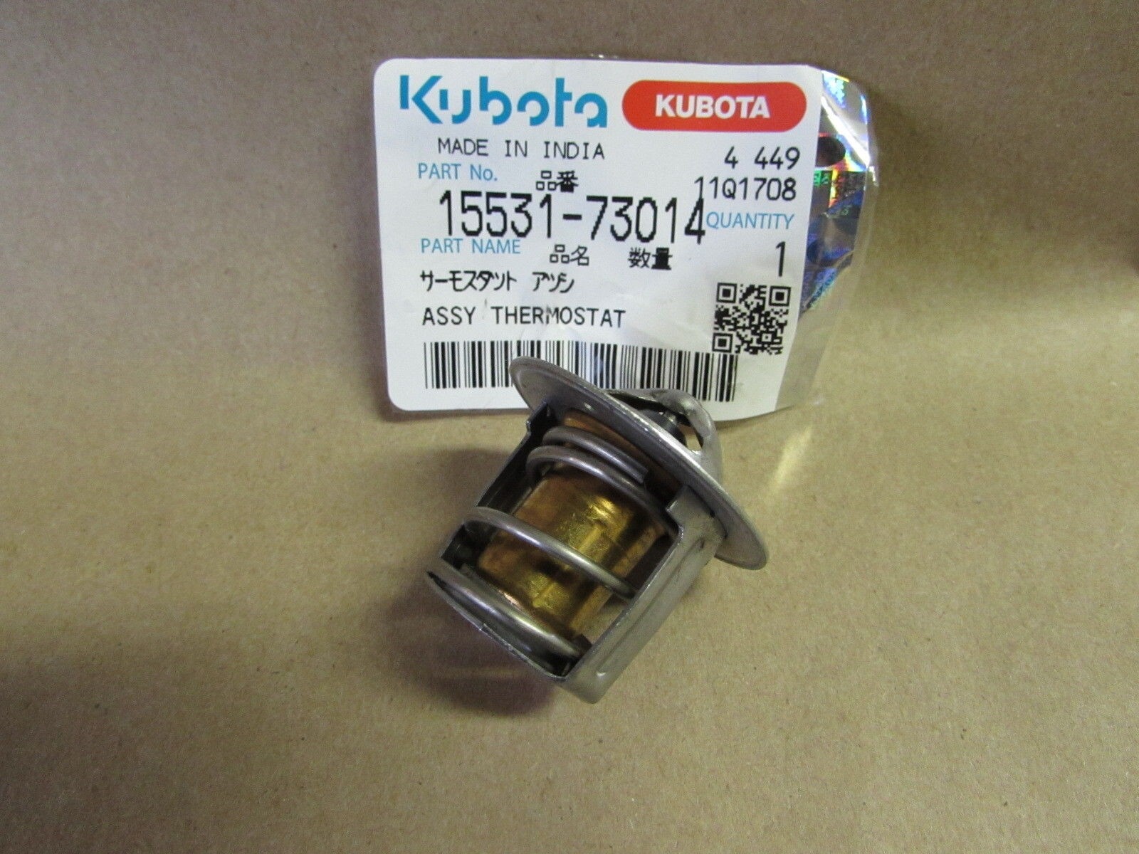 GENUINE KUBOTA THERMOSTAT 15531-73014 15531-73013, 15531-73010 | eBay