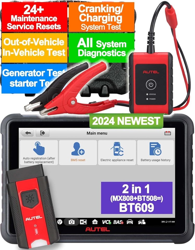 Autel MaxiBAS BT506 BT508 BT608 BT609 Battery Systems Diagnostic ...
