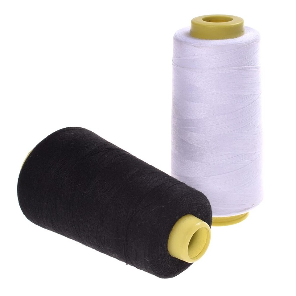 3000 Yards / Spool Polyester Sewing Thread Sewing Machine Cones Serger ...