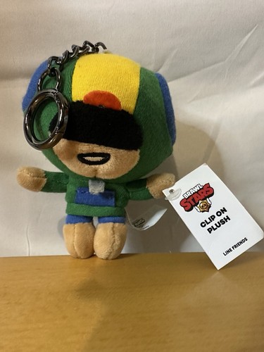 NWT Brawl Stars Line Friends LEON Clip On Plush Key Ring Chain 4" | eBay
