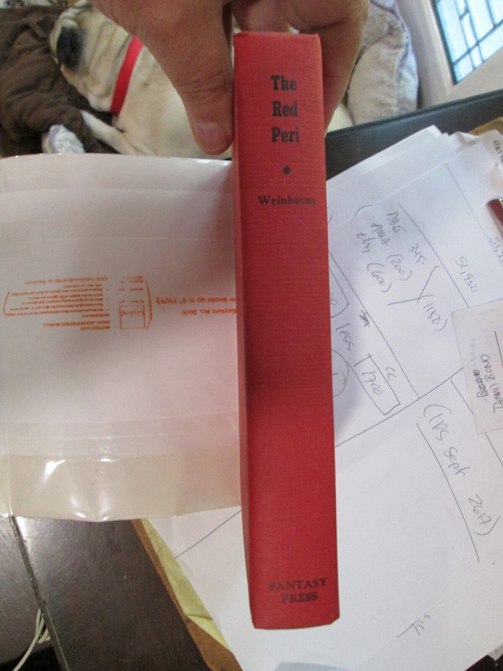 Stanley Weinbaum THE RED PERI Fantasy Press First Edition in jacket ...