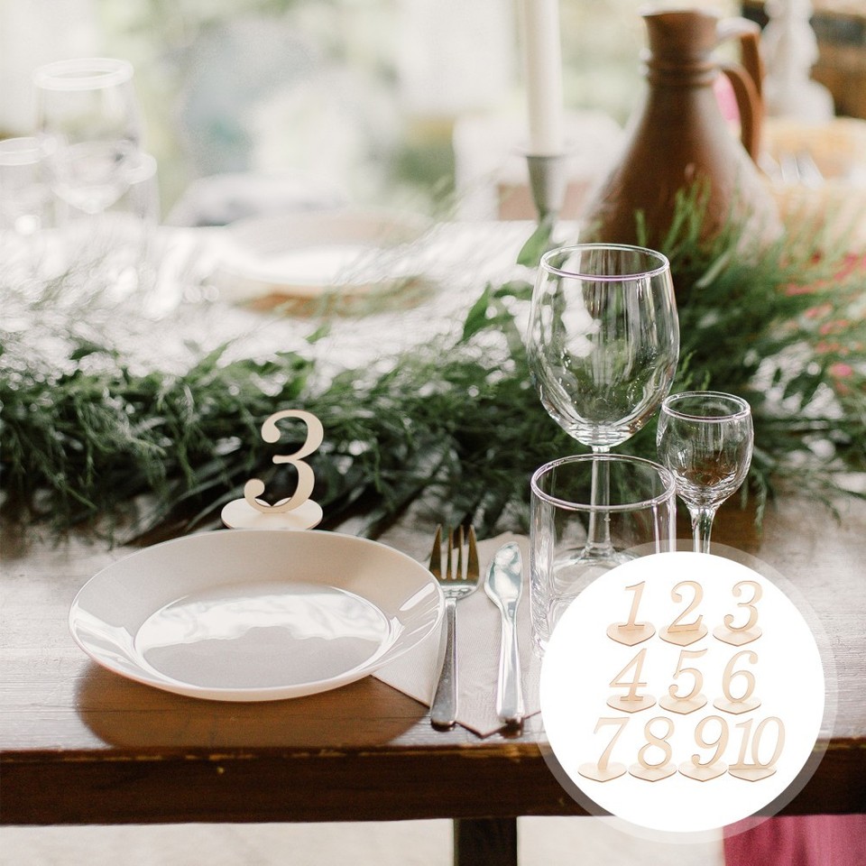 10 Pcs Table Decorations Restaurant Numbers Card Holders Cards for ...