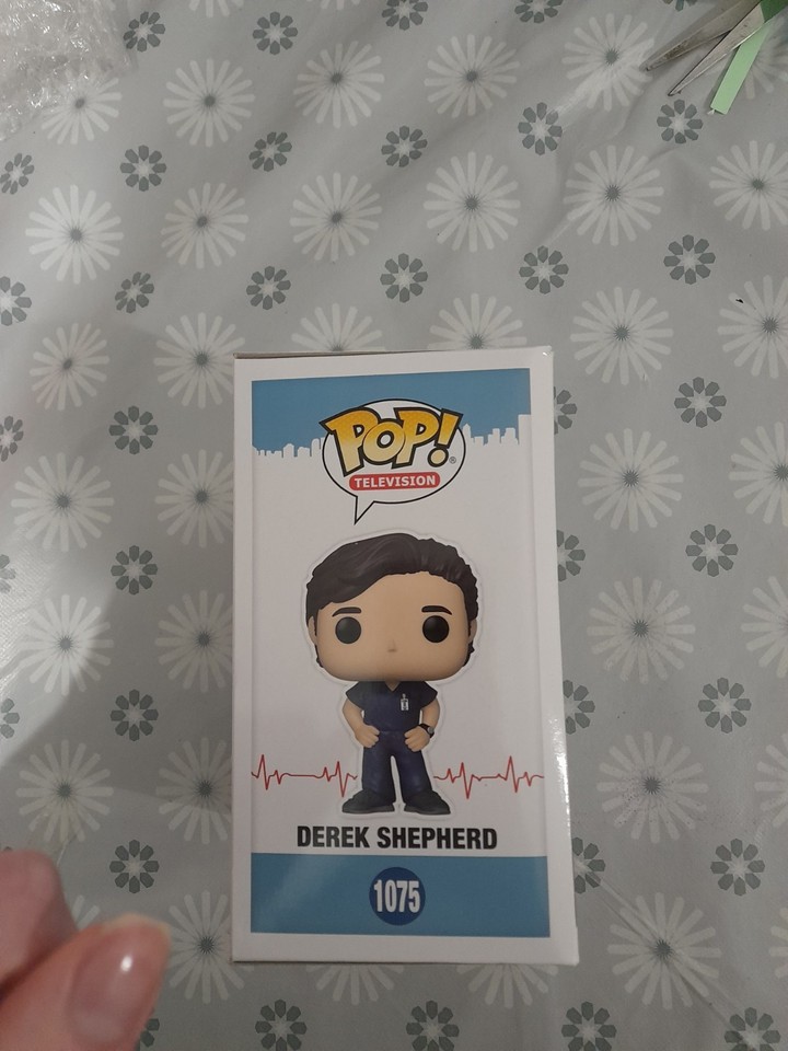 Funko Pop! Television Grey’s Anatomy #1075 Derek Shepherd Box Damage ...