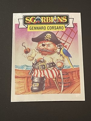 Sgorbions Holiday Jolly Roger / Pegleg Peter Metallic GPK Garbage Pail ...