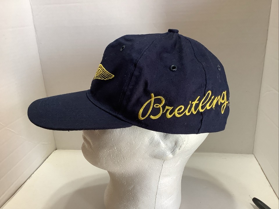 Vintage Breitling Watch Cap Embroidered Logo Wings One Size | eBay