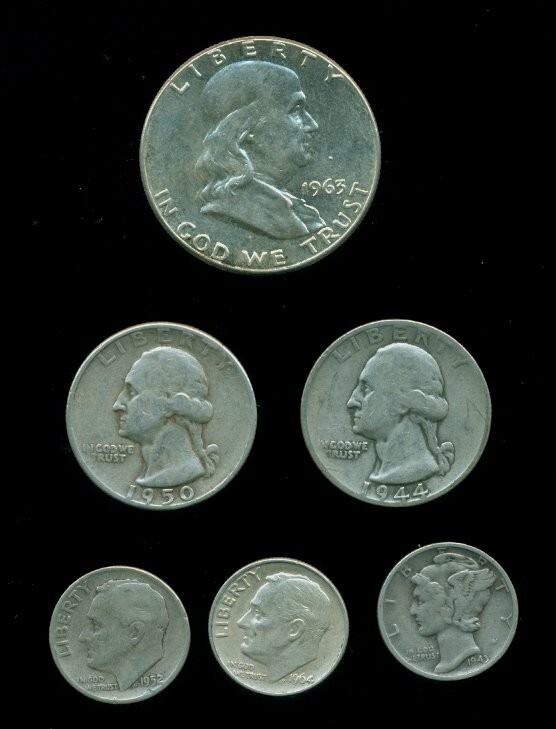 $1.30 FOR SALE! Coins From 1'940s 1950s & 1960s. $30 in silver! | eBay