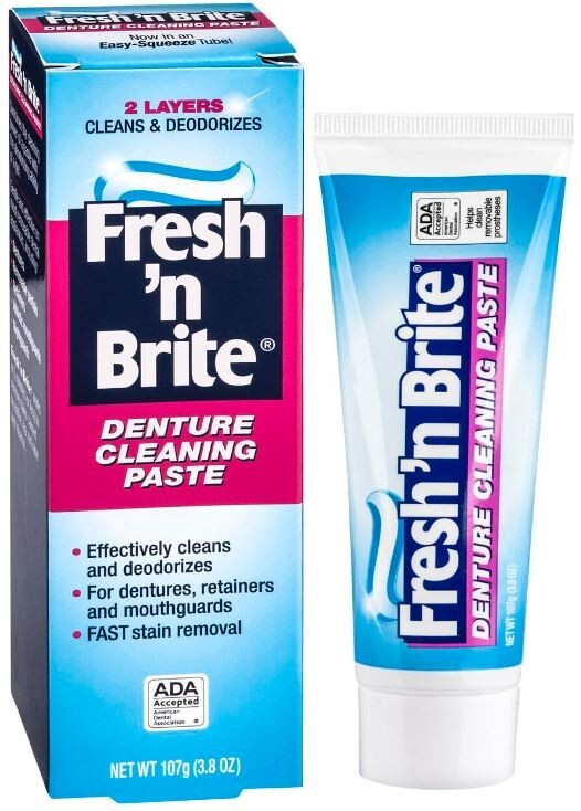 Fresh 'n Brite Denture Cleaning Paste, 3.8 Ounce (Pack of 3) | eBay