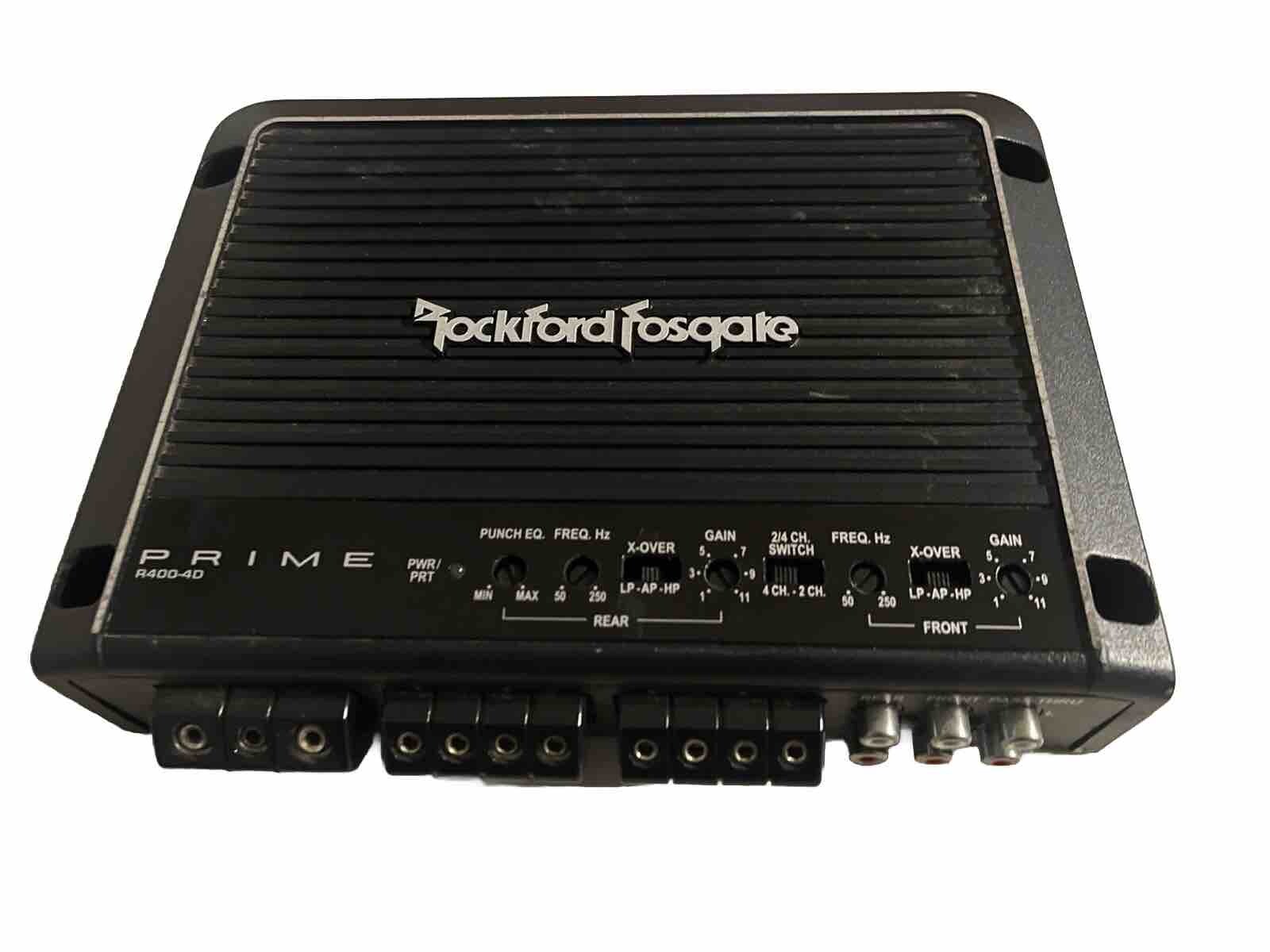 Rockford R400-4D Prime 400W Full Range Class D 4 Channel Amplifier ...