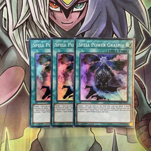 DASA-EN056 x3 Spell Power Grasp Super Rare Excellent Condition Yugioh ...