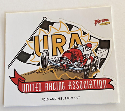 Sticker Racing United Racing Association URA Decal Fast lane Auto ...