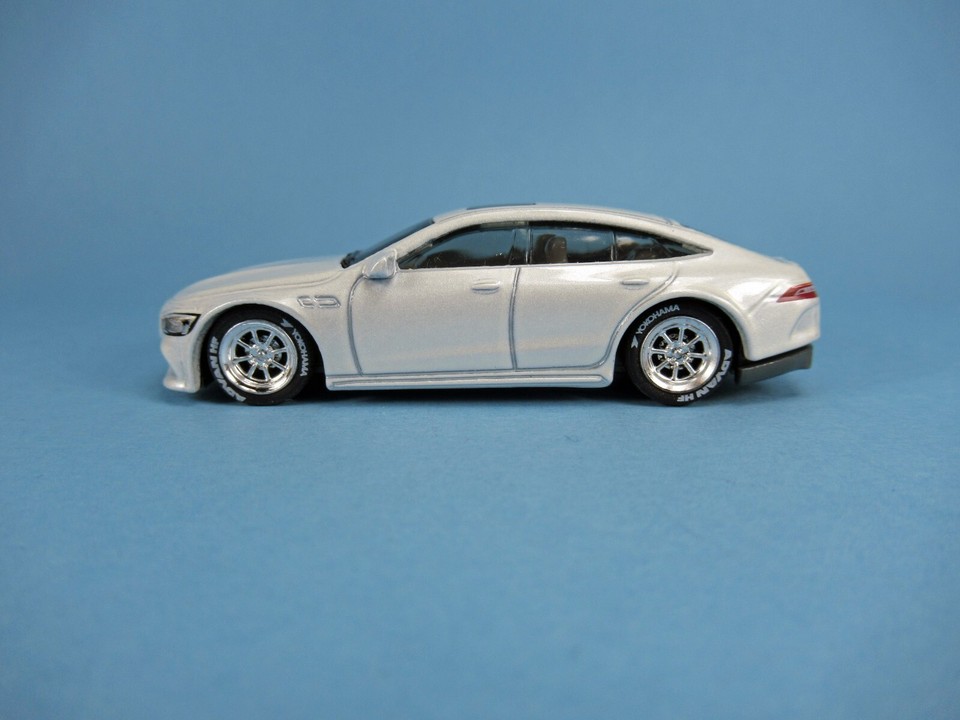 1/64 Wheel and Tire Set Real Riders Watanabe Type-R Chrome Yokohama ...