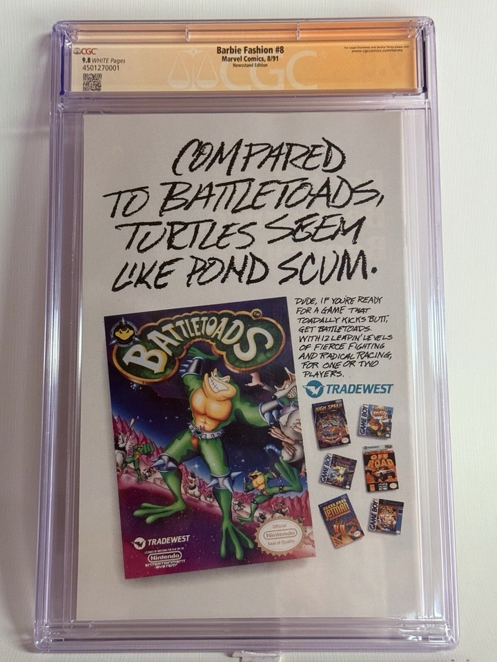 BARBIE FASHION #8 * AMANDA CONNER SS * Signed & Sketch * NEWSSTAND ...