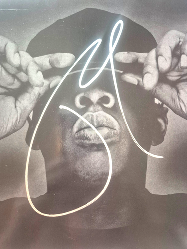 JAY-Z SIGNED AUTOGRAPH THE BLACK ALBUM VINYL BEYONCE RARE SHAWN CARTER ...