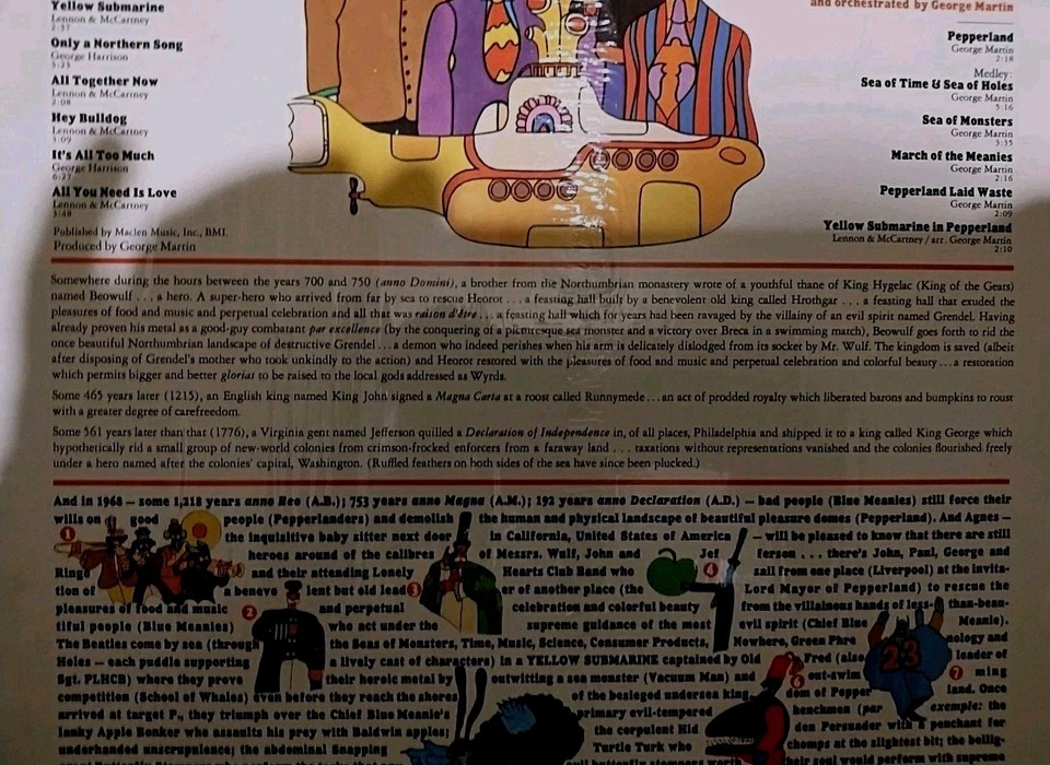 The Beatles “Yellow Submarine” Shrink, 69 1st PRESS US CAPITOL SW 153 ...