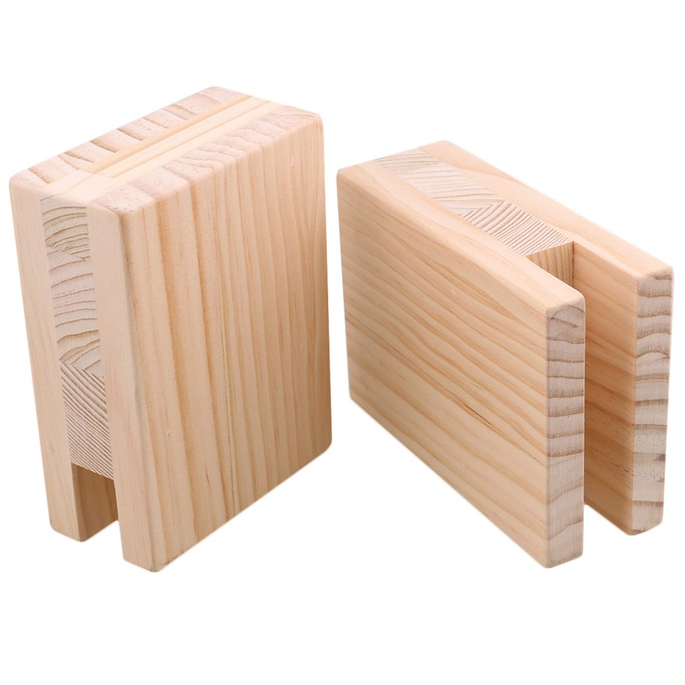 4 PCS SHANOER Bed Furniture Risers Heavy Duty Wood Sofa Table ...