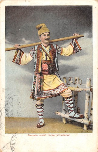 CPA ROUMANIE DANSATOR ROMAN IN PORTUL NATIONAL | eBay