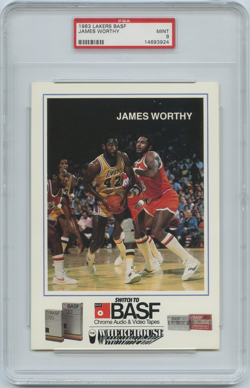 1983 Lakers BASF JAMES WORTHY PSA 9 MINT | eBay