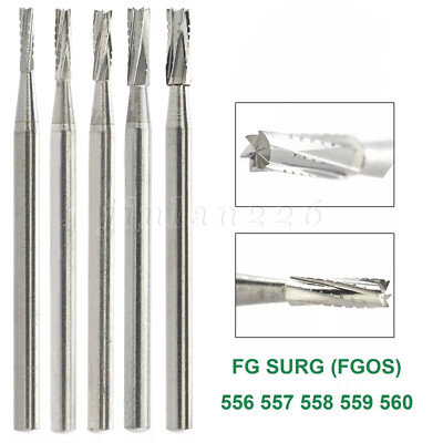 Dental Surgical Burs 2-5 557 330 Long FG SURG FGOS SL Carbide Bur For ...