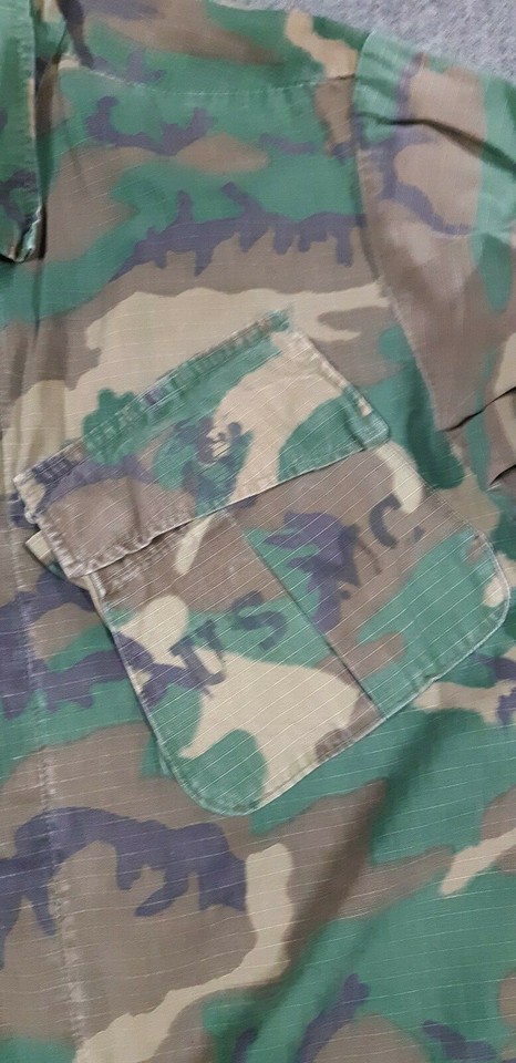Vintage USGI USMC ERDL Camo Slant Pocket Vietnam Jacket Shirt Ripstop ...