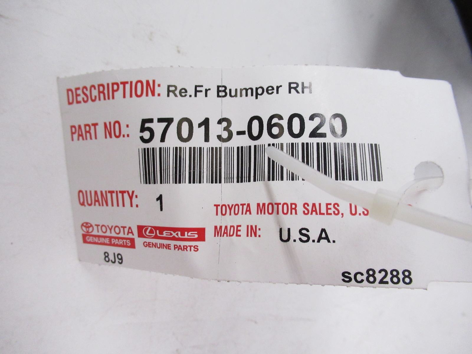 Genuine OEM Toyota 57013-06020 Passenger Front Lower Rail End | eBay