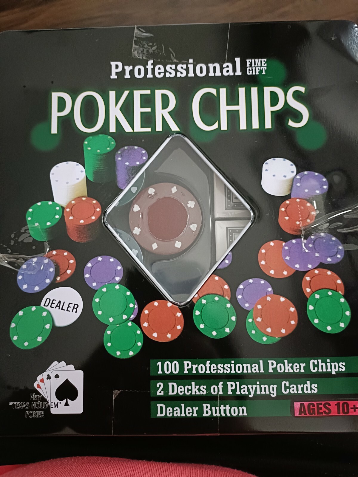 Professional Poker Chips 2 Decks Playing Cards 100 Poker Chips | eBay UK