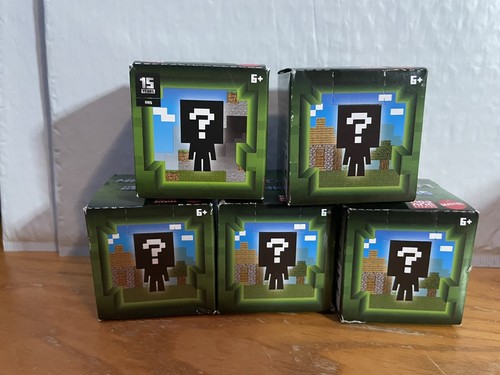 5 Packs MINECRAFT Mob Head Minis Series 7 Blind Box ALL NEW SEALED ...