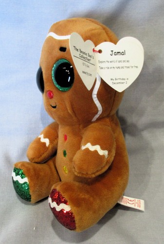 ERROR JAMAL HANG TAG - CRUMBLE the Christmas Gingerbread Man TY Beanie ...