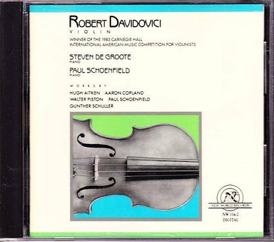 ROBERT DAVIDOVICI VIOLIN CD - Atken, Copland, Piston, Schoenfield ...